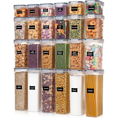 Set 24 Recipiente pentru Bucatarie pentru Stocarea Alimentelor ...