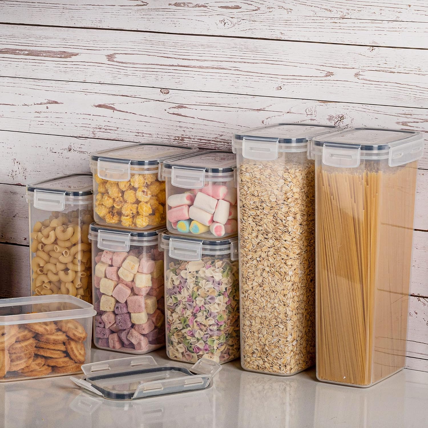 Set 24 Recipiente pentru Bucatarie pentru Stocarea Alimentelor ...