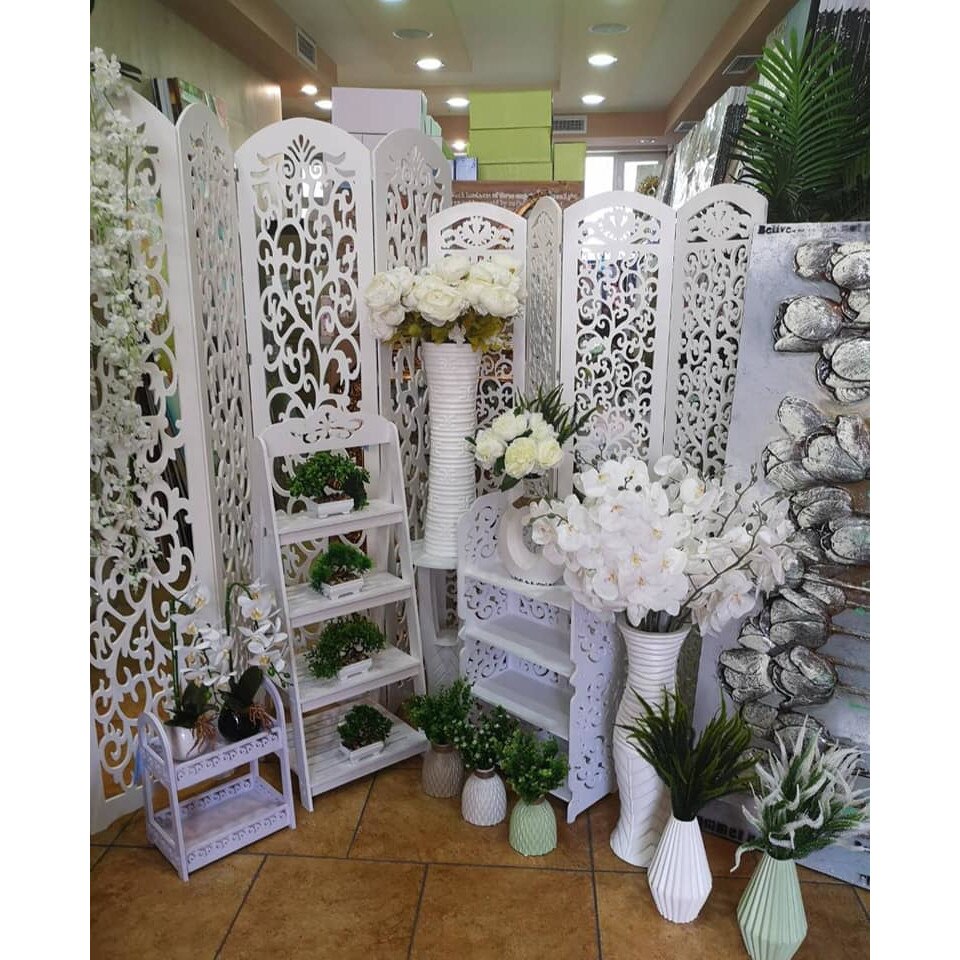 Paravan Accent 110304-4, Decorativ, Alb, 160/180 см - eMAG.ro