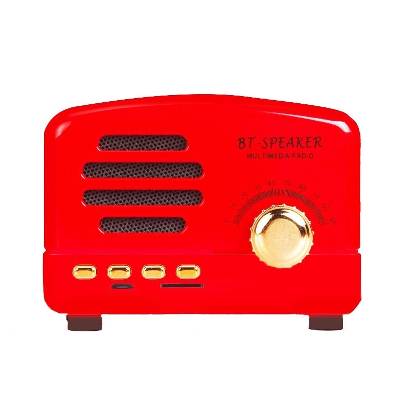 Boxa portabila wireless, mini, BT01 Retro, Bluetooth 4.1, TF Card, 6h ...