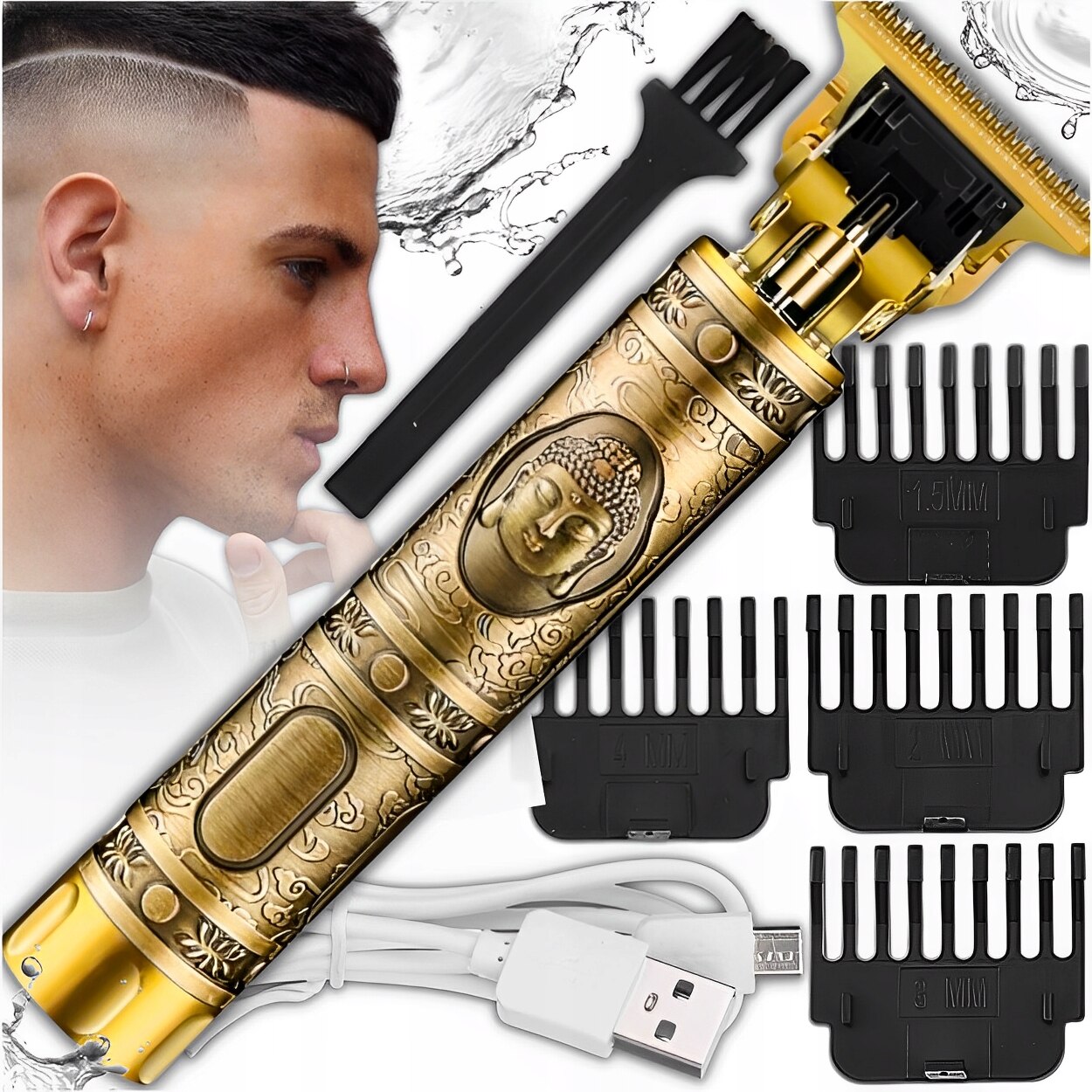 Trimmer Lewer HW-T9, negru, 4 capete de taiere, 15cm - eMAG.ro