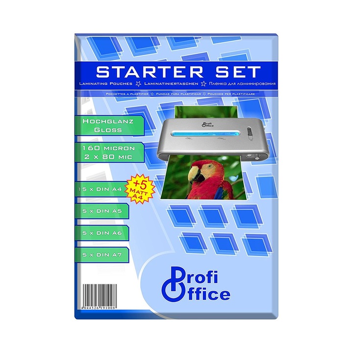 Начален комплект фолио за ламиниране ProfiOffice - eMAG.bg