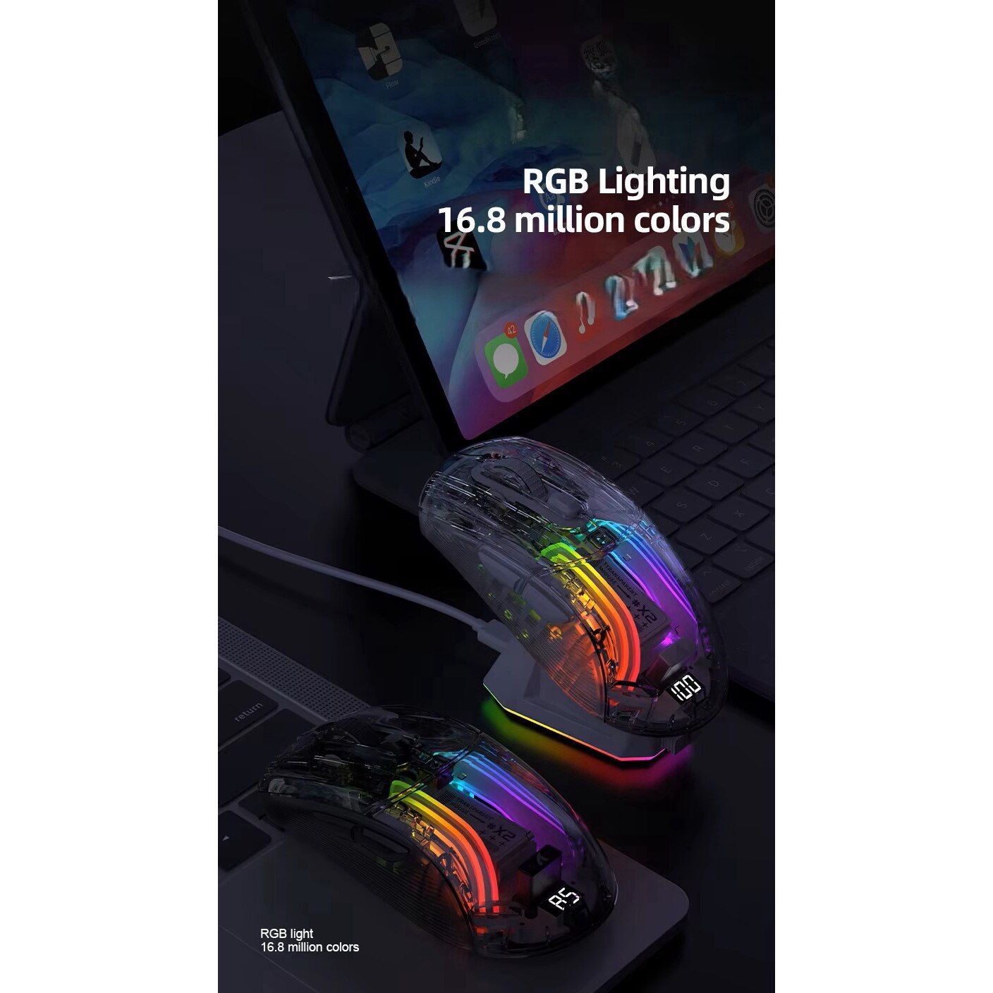 Mouse de gaming wireless Attack Shark X2 Pro - eMAG.ro