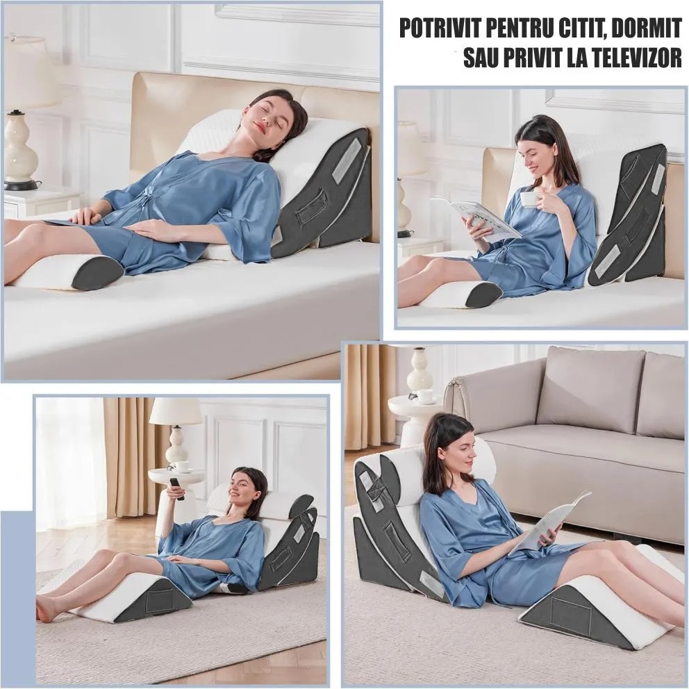 Set 4 Perne Ortopedice Reglabile tip Pat Ortopedic Linomag®, pentru ...