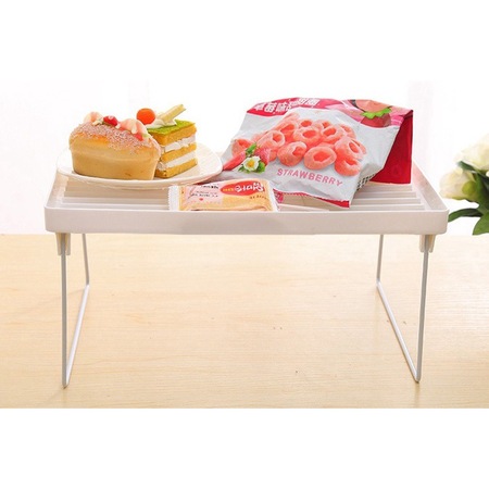 Raft Pliabil din Plastic cu Picioare Metalice, Raft multifunctional, 31 ...