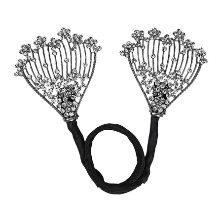 Coc de par elegant cu cristale, accesorii pentru petreceri, multicolor ...