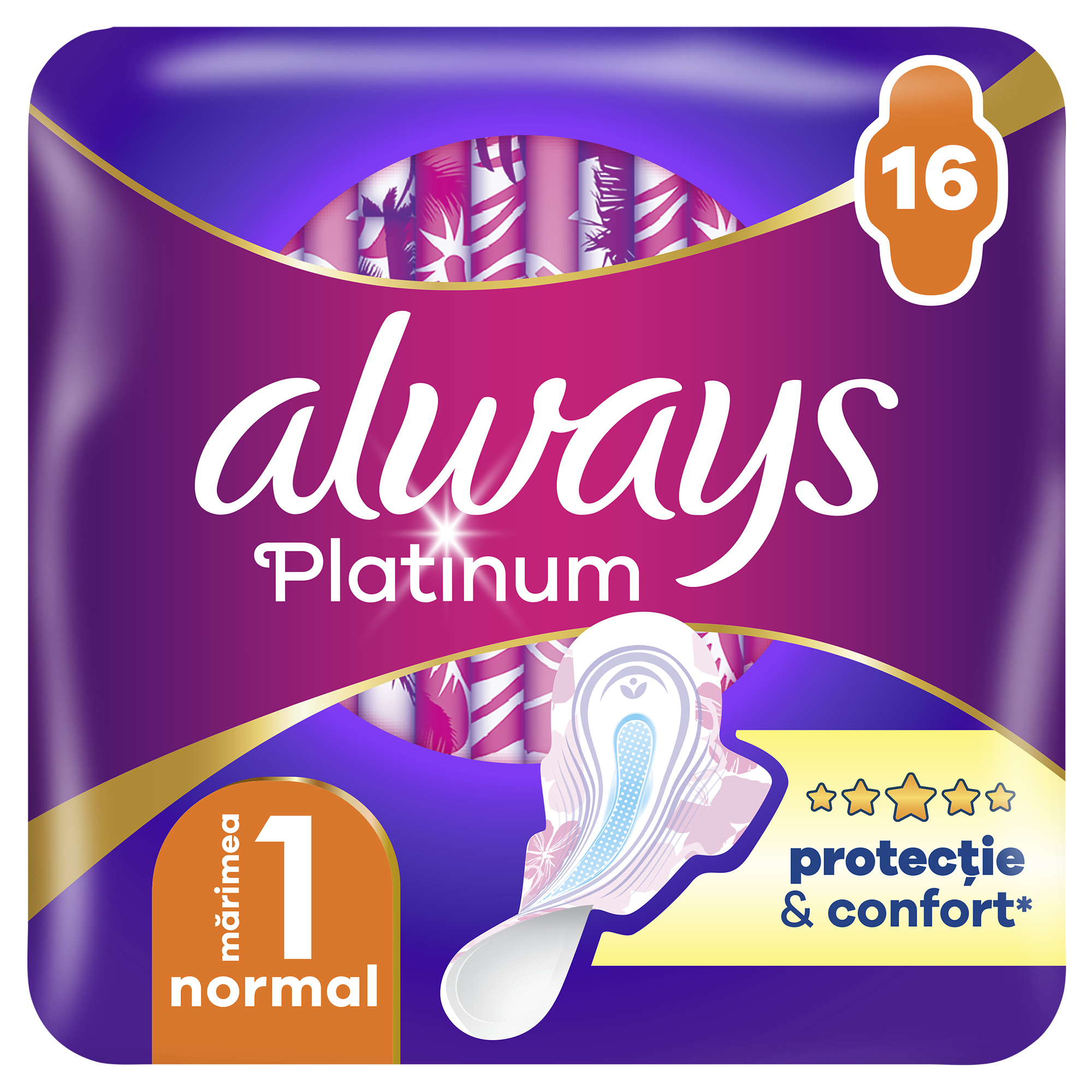 Дамски превръзки Always Platinum Normal Duo Pack, 16 бр - eMAG.bg