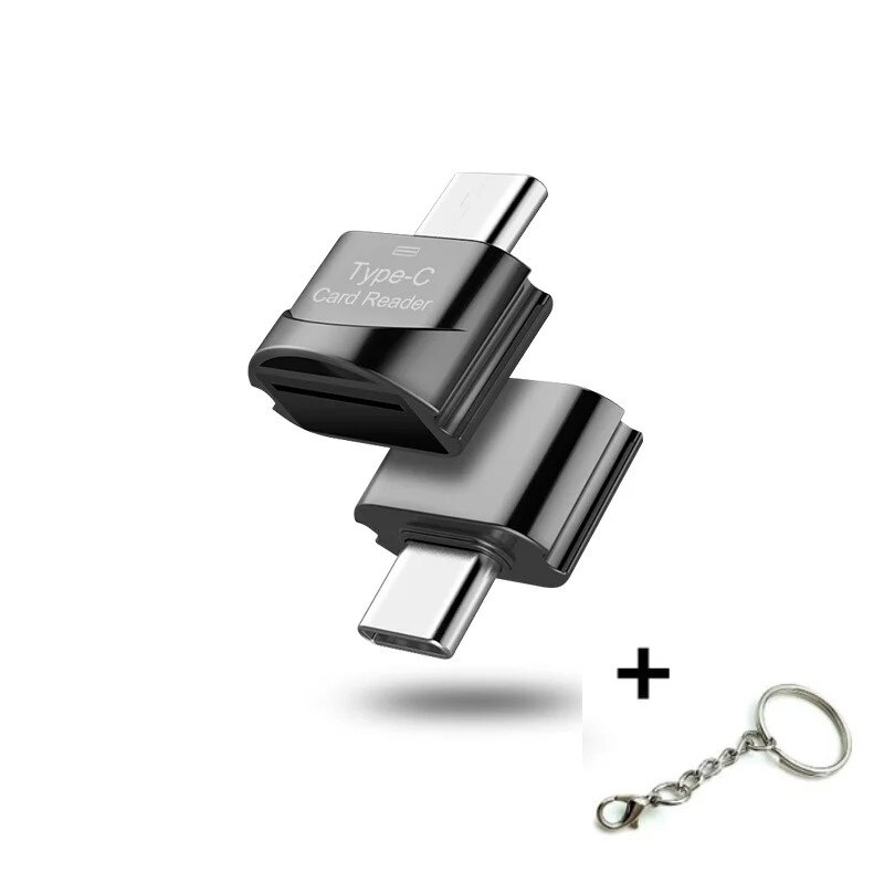 Cititor de carduri Type C metalic, suport maxim 256G, slot pentru card ...