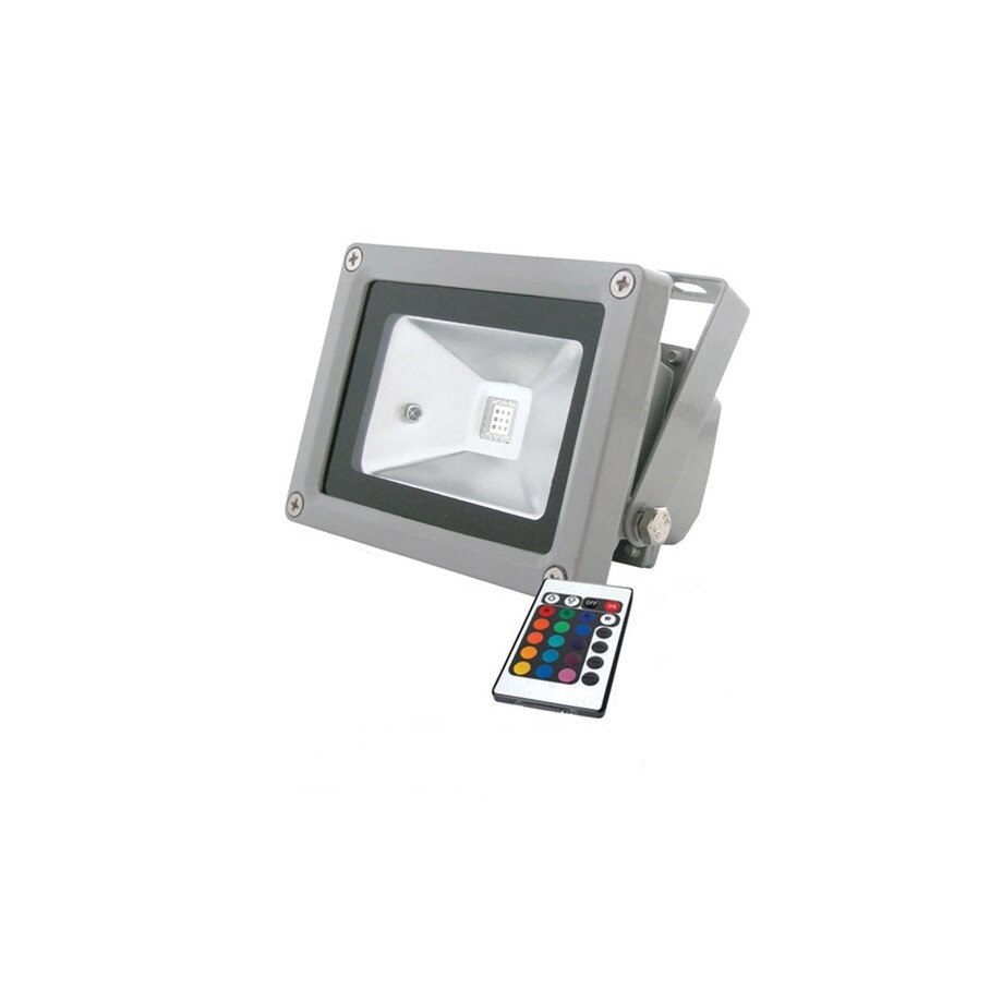 Proiector exterior cu lumina Led 20W RGB COB AC 230V Epistar gri - eMAG.ro