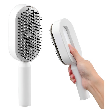 Perie De Par Self-Cleaning, Briftera™, Buton de Autocuratare ...