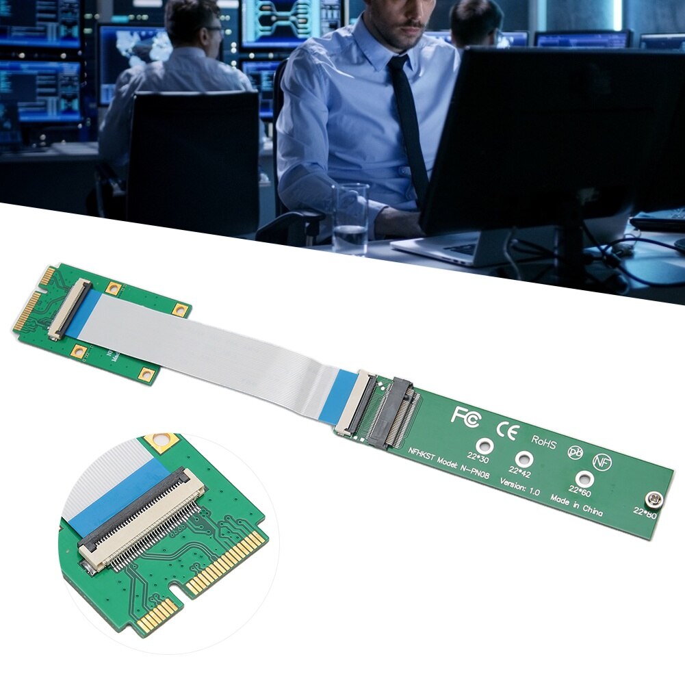 MINI PCIE–NVMe M.2 NGFF SSD adapter, 2230/2242/2260/2280, RoHs - eMAG.hu