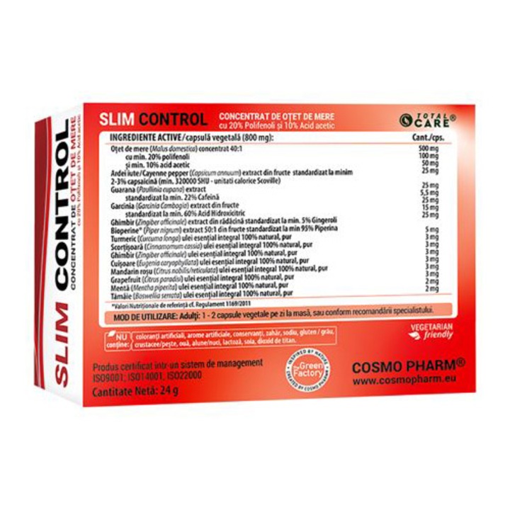Slim Control, Cosmo Pharm, 30 capsule - eMAG.ro