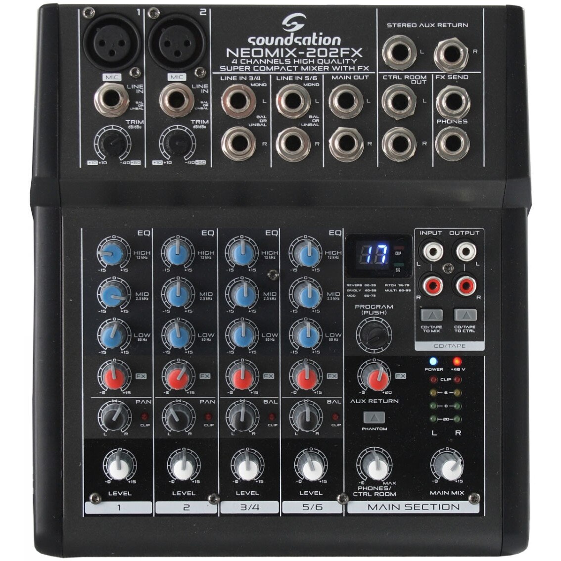 Mixer audio Soundsation NEOMIX-202FX - eMAG.ro