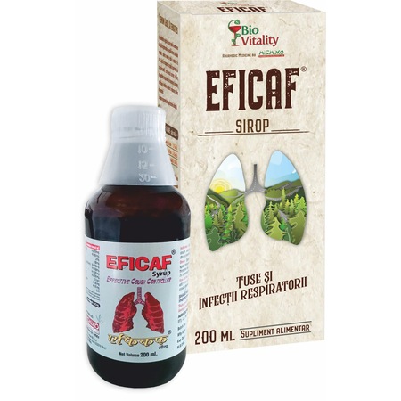 Supliment alimentar Eficaf sirop BioVitality, Tuse și Infecții ...