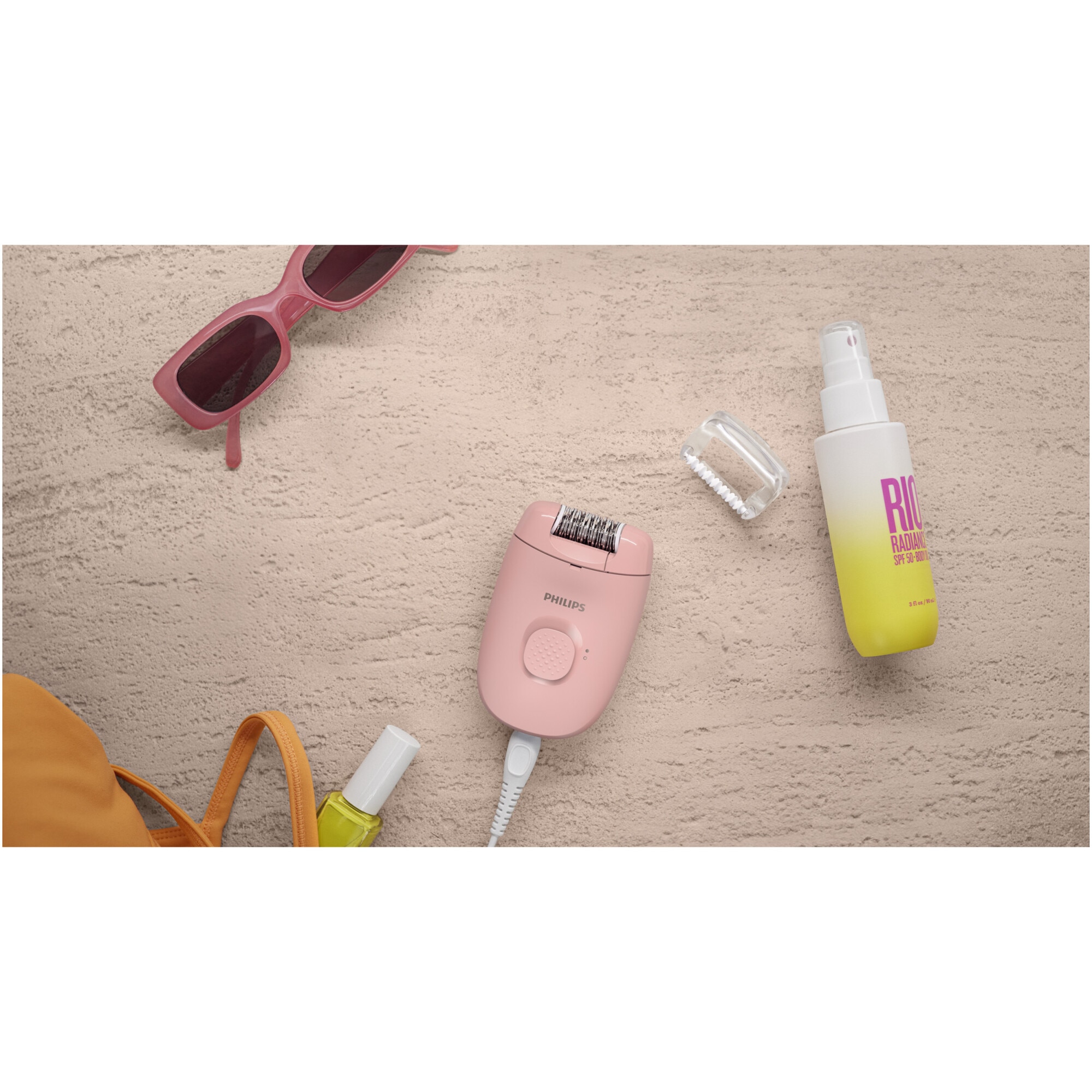 Epilator Philips Seria 2000 BRE227/00, 1 setare de viteza, cap de ...