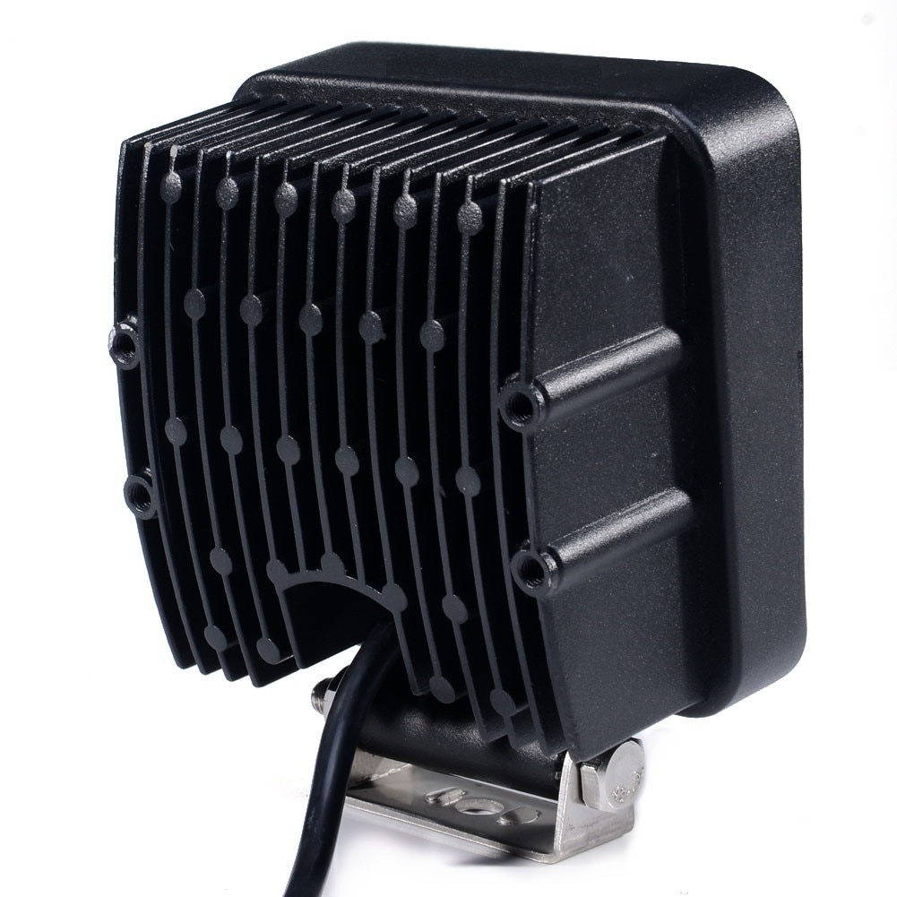 Proiector LED auto offroad Flexzon 48W 12V-24V, 1440 lumeni, patrat ...