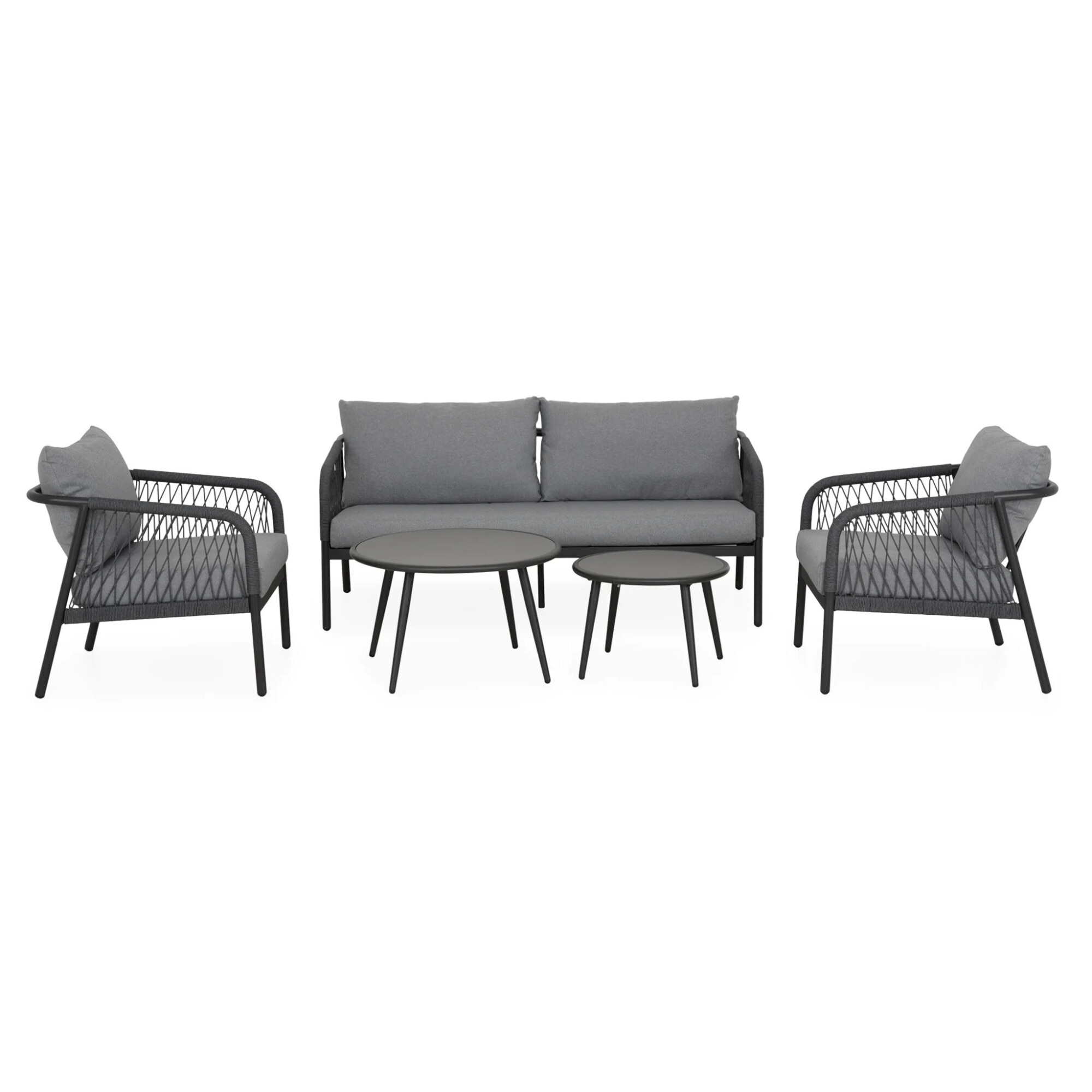 Set mobilier gradina/terasa 2 fotolii, canapea si 2 masute, Maison Mex ...