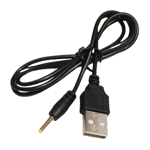 Cablu alimentare USB la DC 2.5 mm x 0.7 mm, 70 cm, negru, Nafpro - eMAG.ro