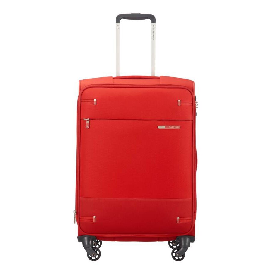 Troller Samsonite Base Boost Expandabil, Red, 4 roti, 66 cm - eMAG.ro