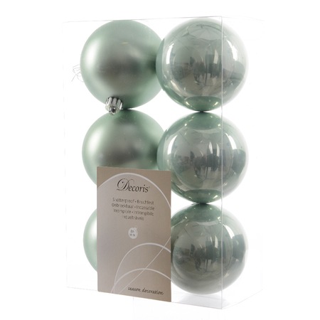 Set de 6 globuri Kaemingk, 8 cm, Eucalipt - eMAG.ro