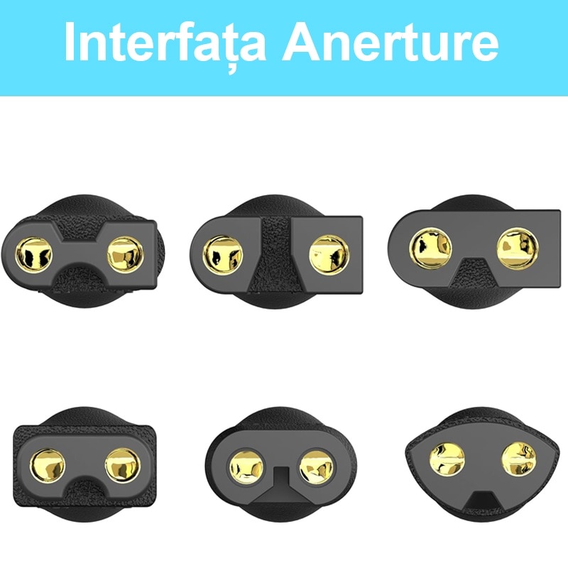 Set 8 Cablu Alimentare Aparat Ras Philips, Rqiurpn, cu 6 adaptoare ...