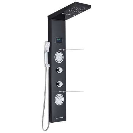 Coloana de dus multifunctionala tip panou cu hidromasaj si iluminare ...