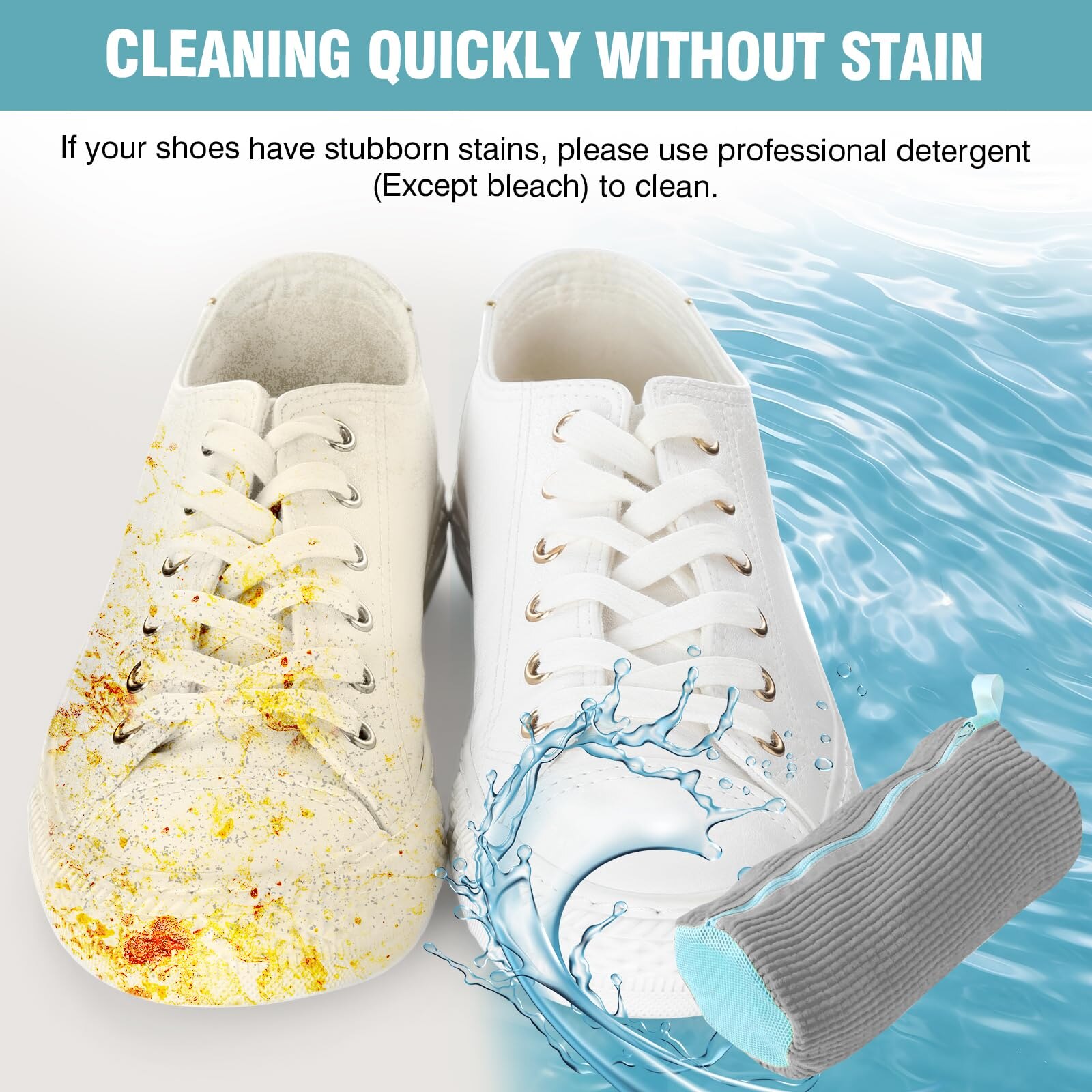 Saci XXL pentru Spalarea Pantofilor la Masina de Spalat – Set 2 Bucati ...