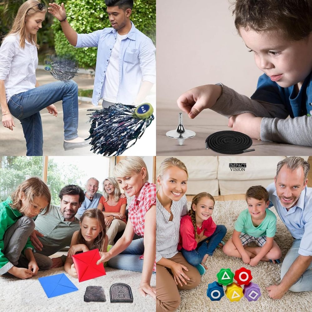 Set Complet de 5 jocuri Coreene : Gonggi, Paeng-y, Ddakji, Biseokchigi ...