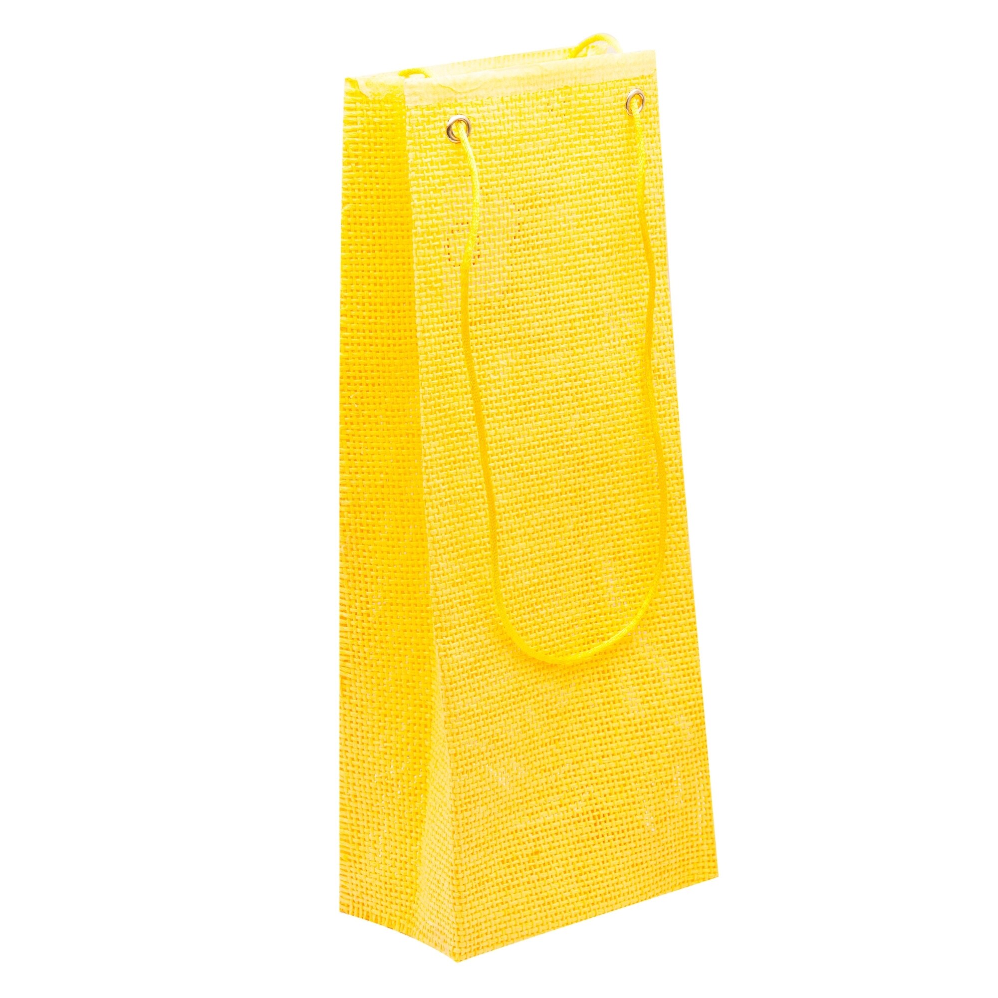 Punga cadou cu floare, rafie, 31,5x12,5x8 cm, Galben - eMAG.ro