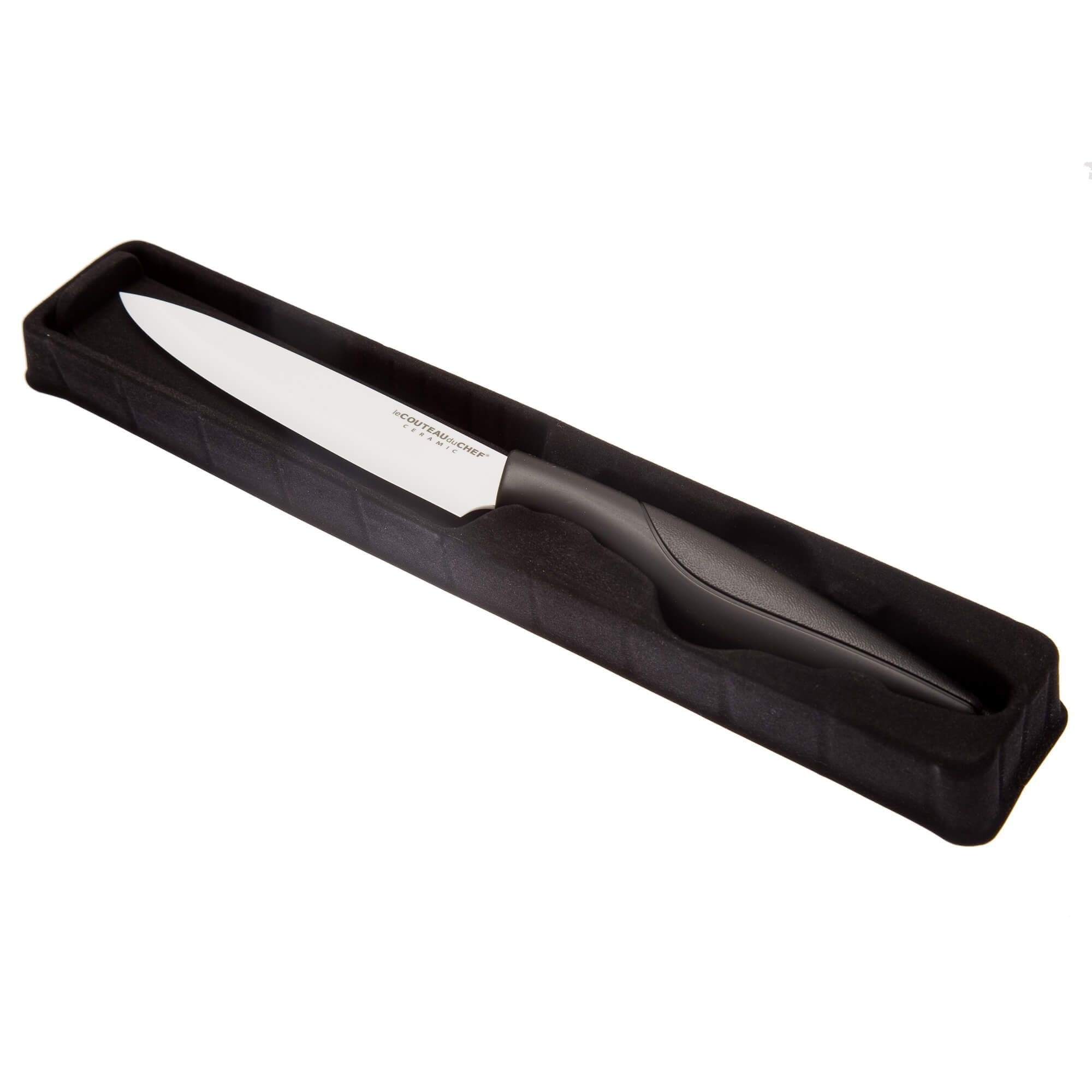Cutit ceramic de bucatarie Le Couteau du Chef, 13 cm, negru - eMAG.ro