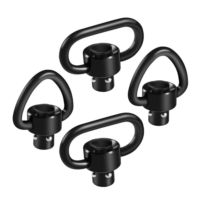 Set 4 Accesorii QD Sling Swivels, Yakumuz 1.25" Loop + D-Loop, pentru ...