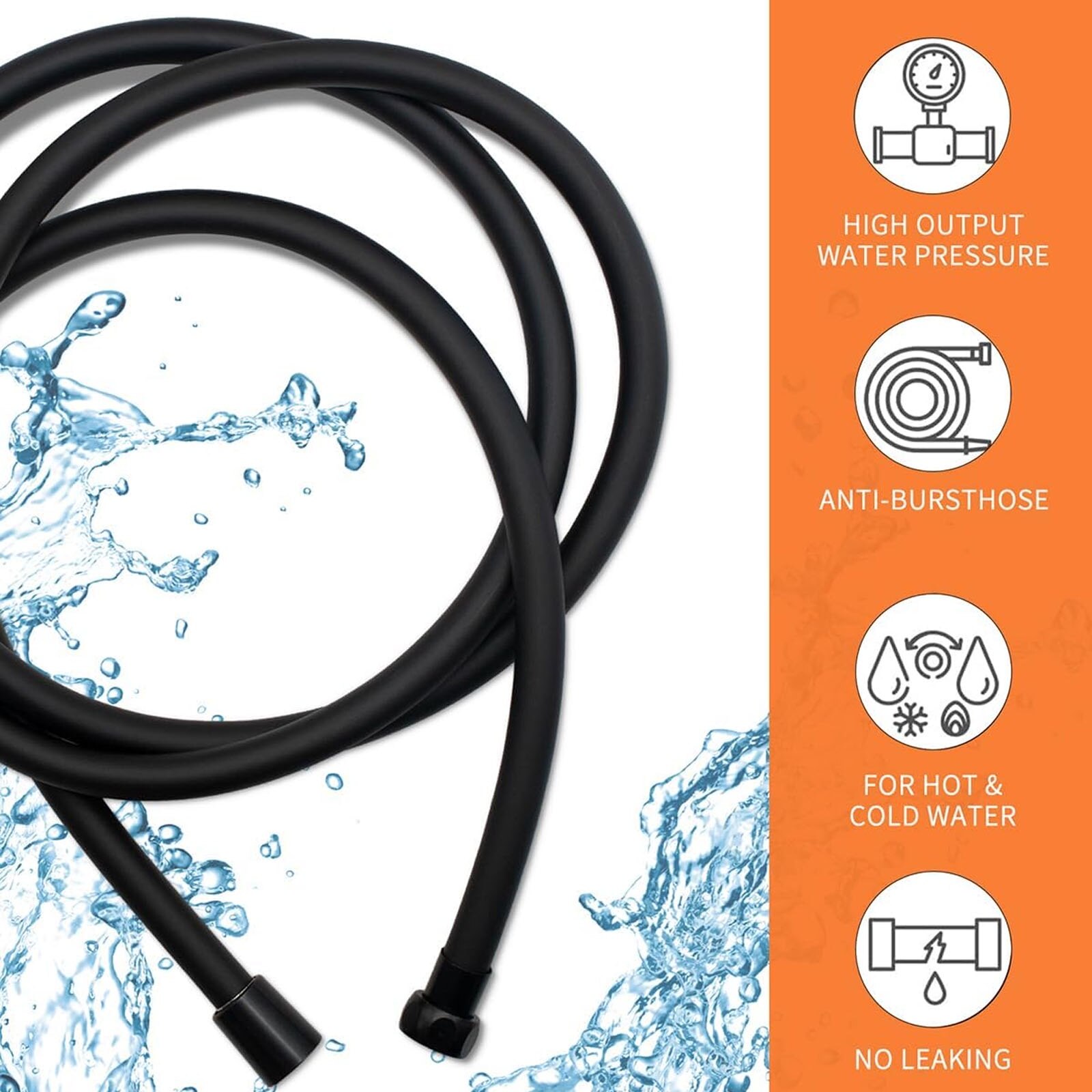 Furtun de dus extensibil, Hggzeg, Furtun flexibil dus, Racord conic ...