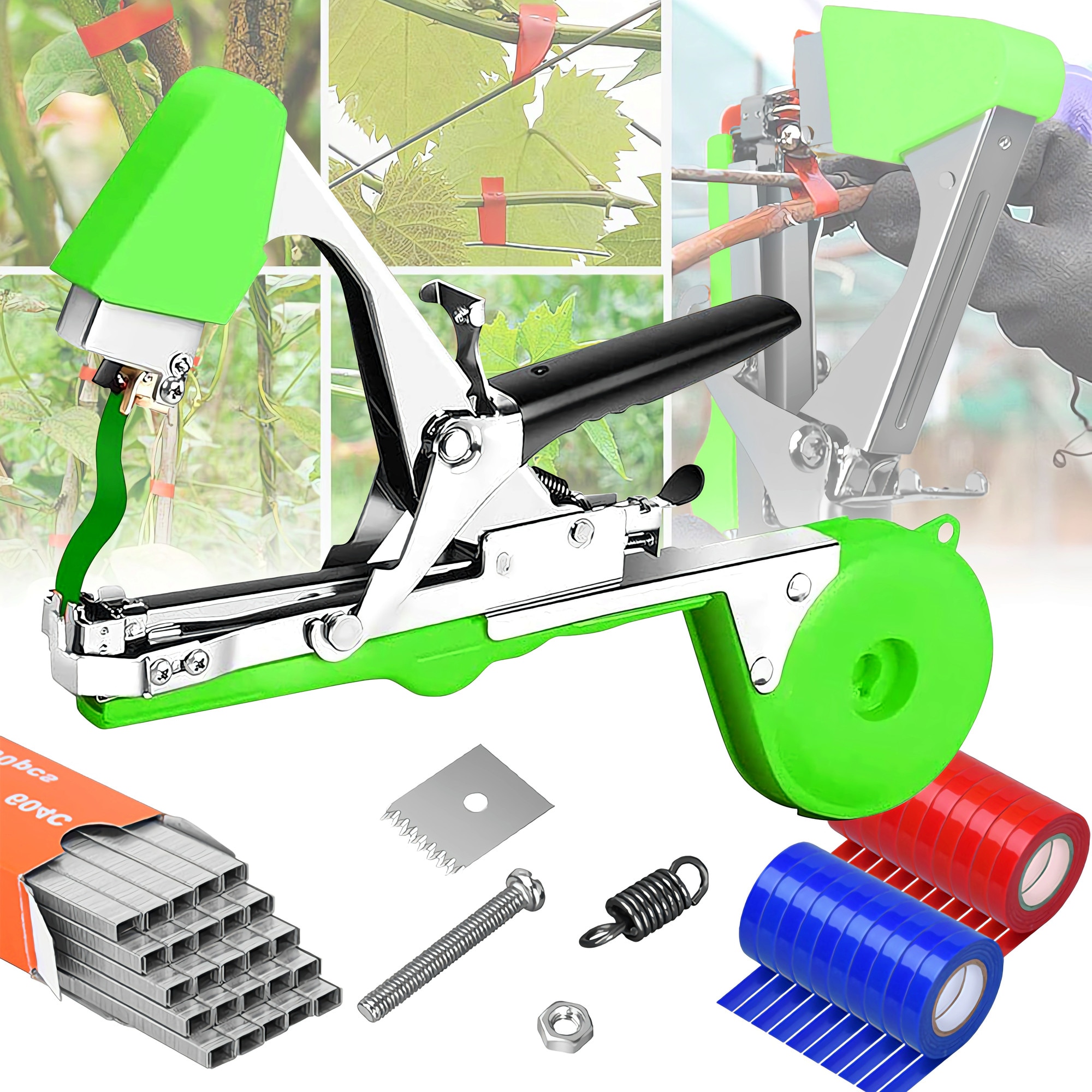 Masina de Legat Plante, Excitat®, Tapener, Pistol Banda, Gradina cu 20 ...