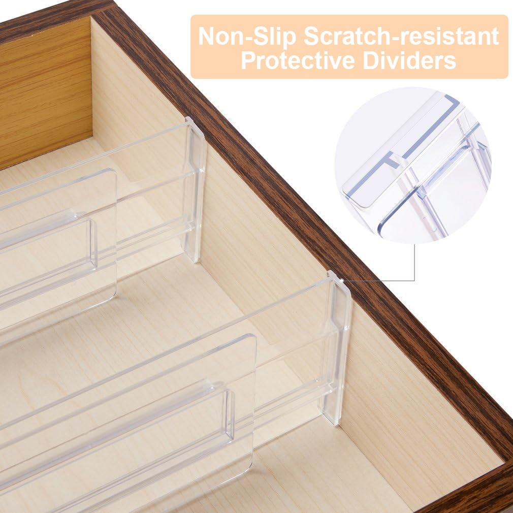 Set 10 Organizatoare Pentru Sertar, Excitat®, Divizoare Ajustabile ABS ...