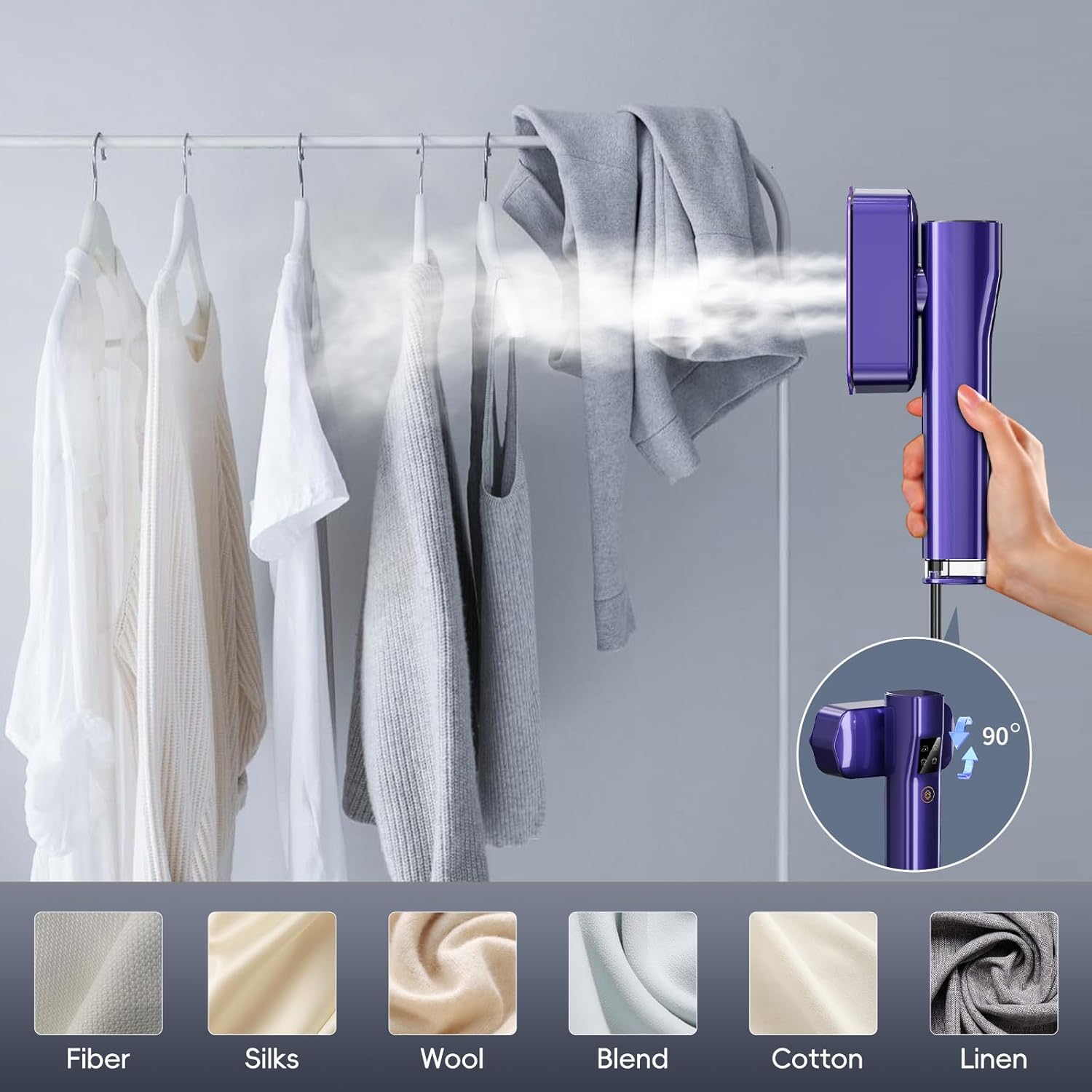 Aparat de calcat 2 in 1 cu Abur ESL by Essential Level®, Calcare ...