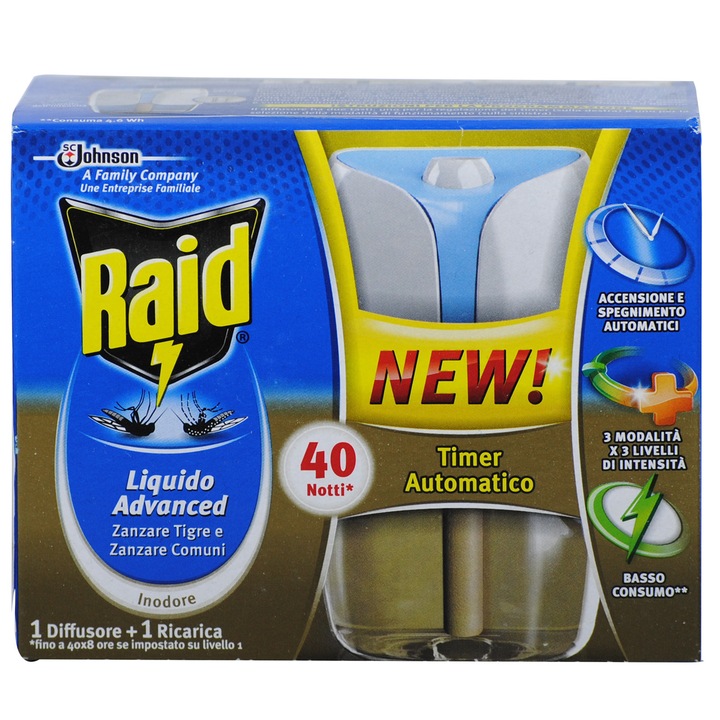 Pachet - 6 x Raid gel Anti-Molii, lavanda, 2x3g + 2 x Raid aparat ...