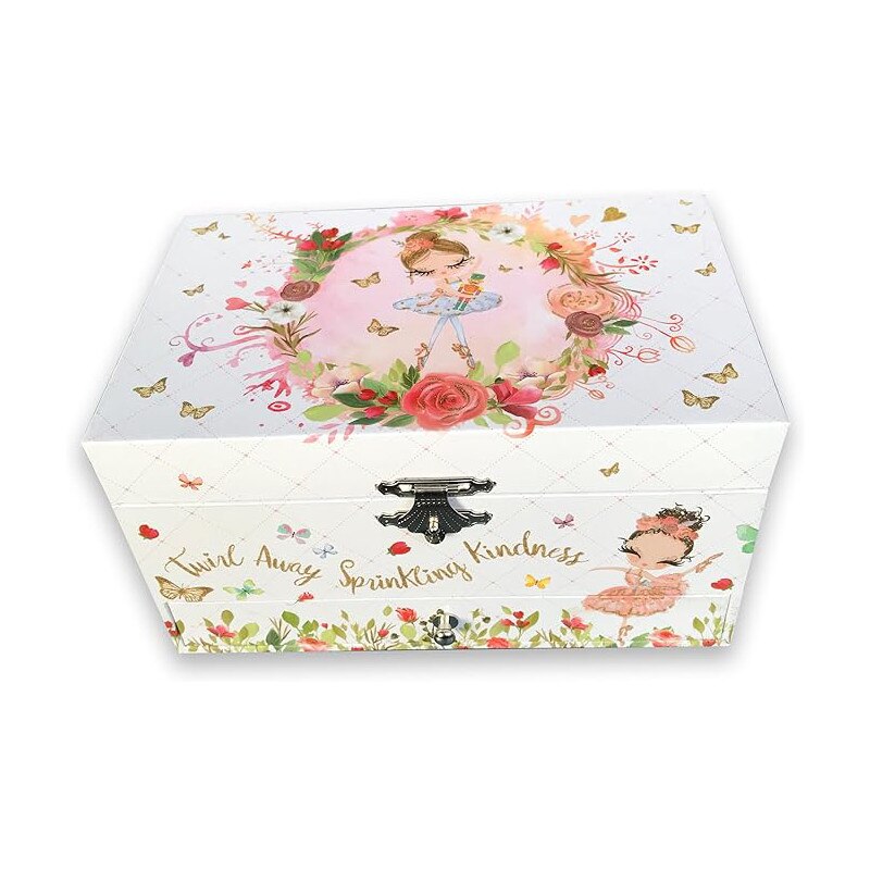 Cutie muzicala cu balerina, Rqiurpn, design elegant, pentru depozitarea ...