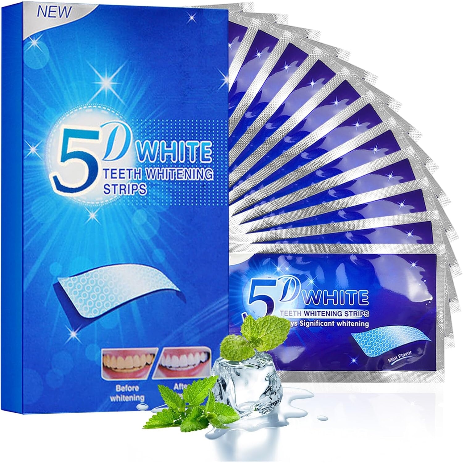 Set Benzi Albire Dinti, 5D, Inhwatek, Transparent, 28 Benzi - eMAG.ro