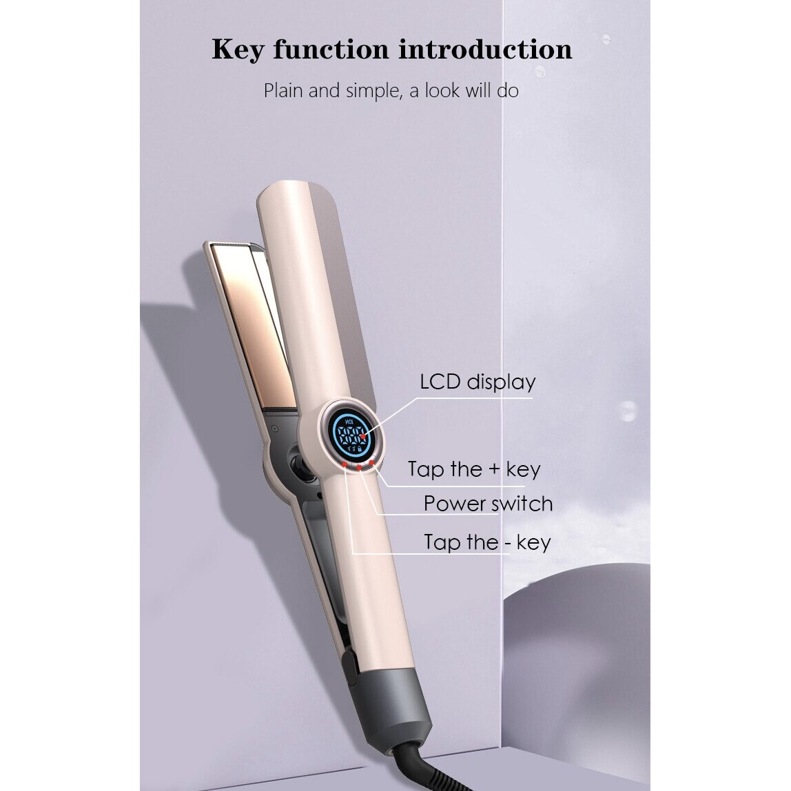 Placa de indreptat parul profesional Gquemicl, sistem de incalzire 2 ...