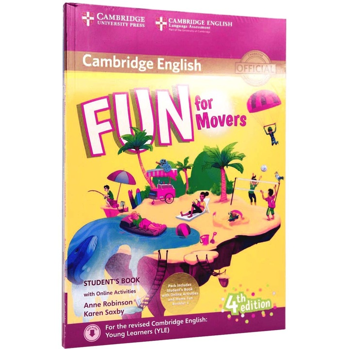 Fun for Movers 4th Ed Student's Book with Online Activities with Audio and Home Fun Booklet 4 ...