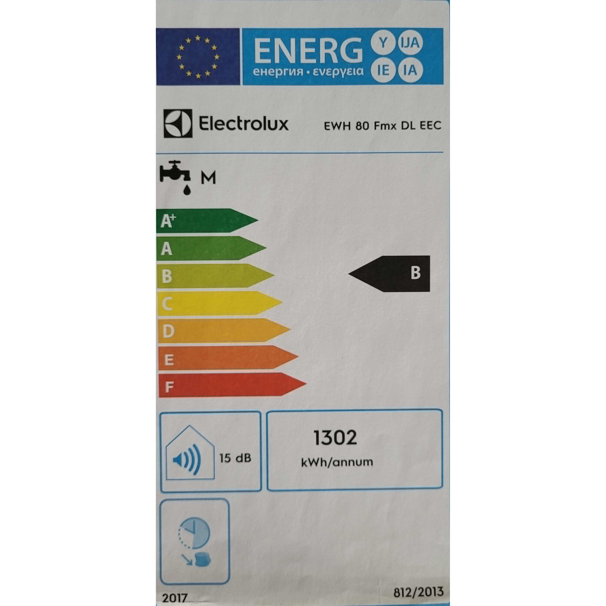 Boiler electric Electrolux 80L Fmx DL, 2000W, instalare universala, Sistem de elemente de ...