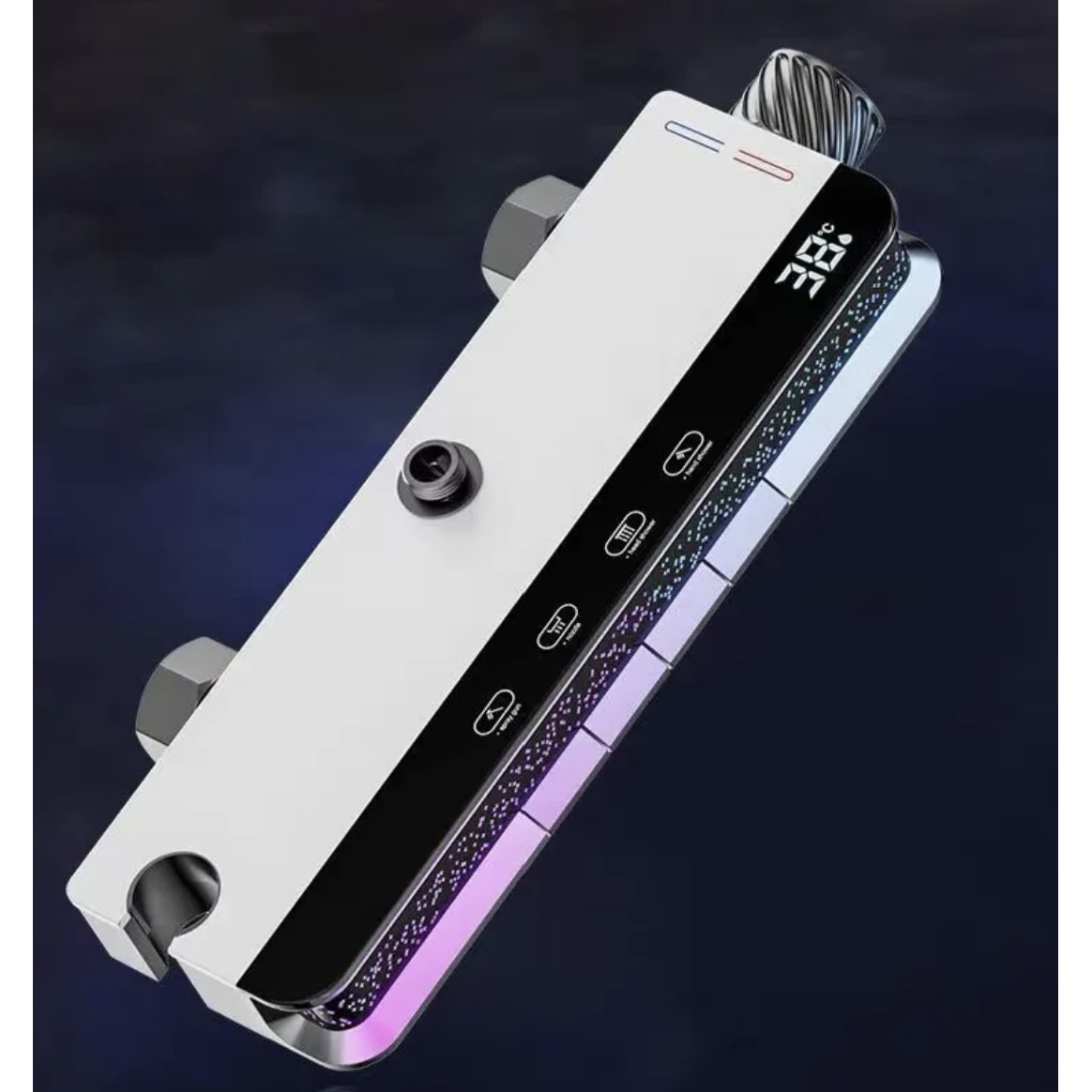 Coloana de Dus Inteligenta cu Afisaj LED Ceas, Control Termostatic, 4 ...