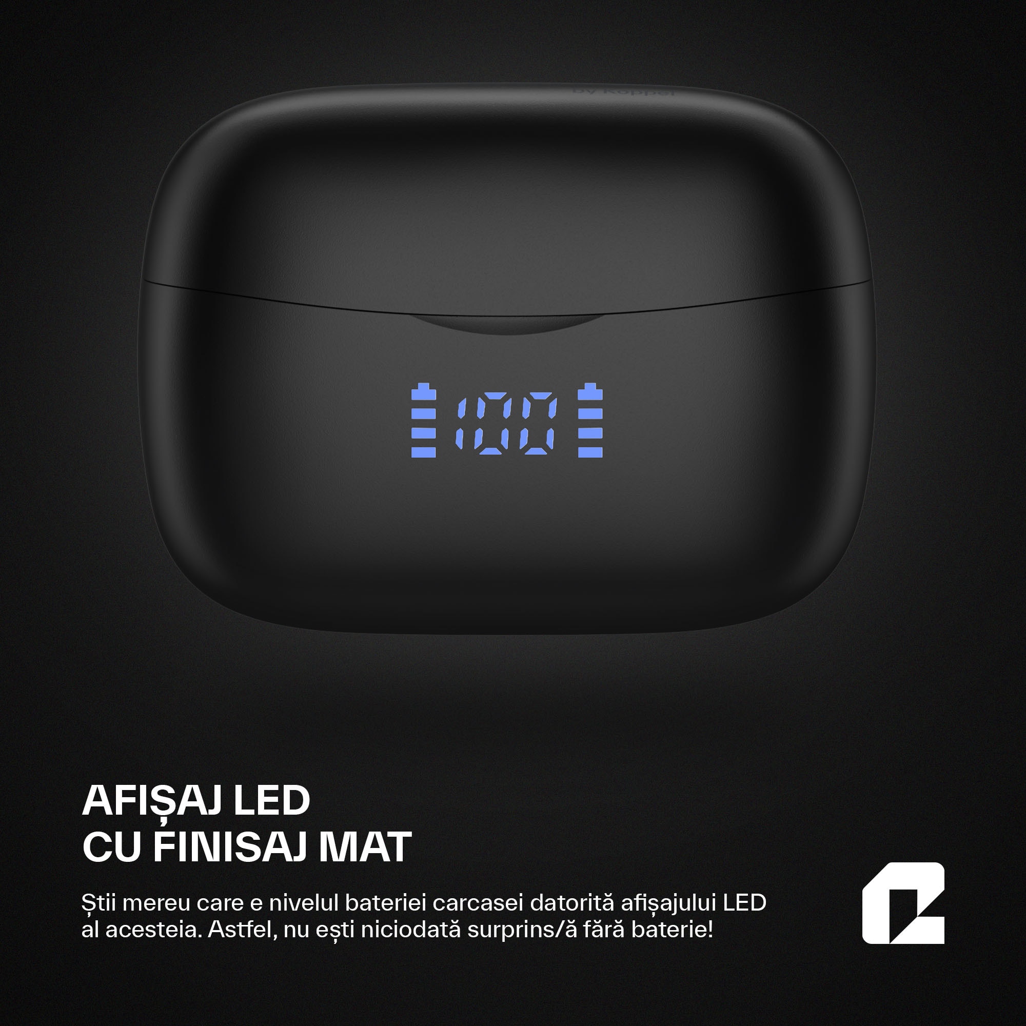 Casti wireless cu noise cancelling, Qualtec by Koppel®, ANC & ENC ...