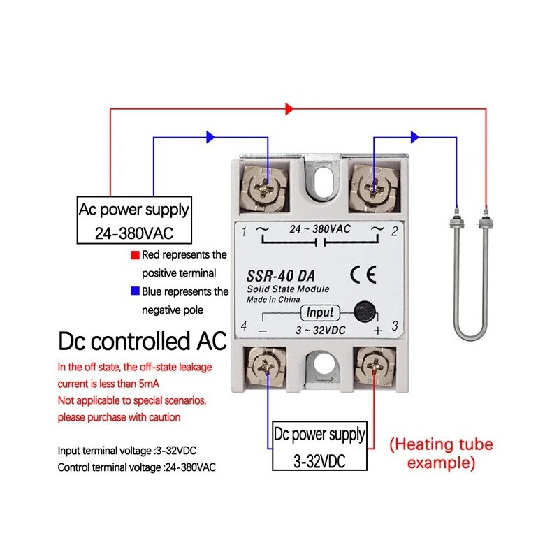 Releu solid state SSR-60DA, SSR-60 DA, AC control, 3-32V DC pana la 24 ...