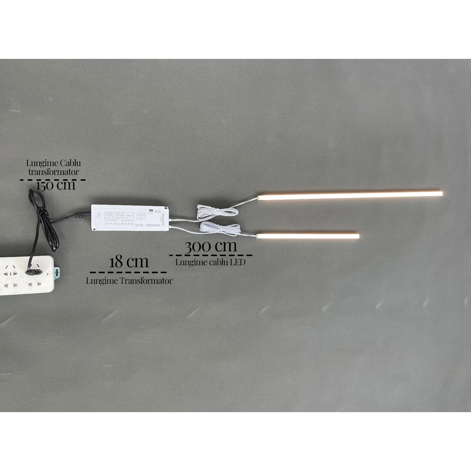 Profil LED cu banda LED incastrata, pentru riflaje, 60 cm, 4 W, 24V ...