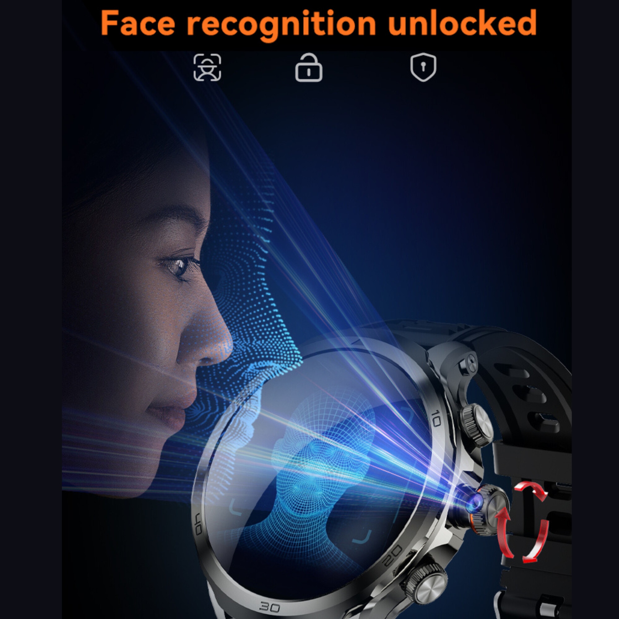 Ceas Smartwatch 4G 1.,75” AMOLED ESL by Essential Level®, GPS, Nano SIM ...