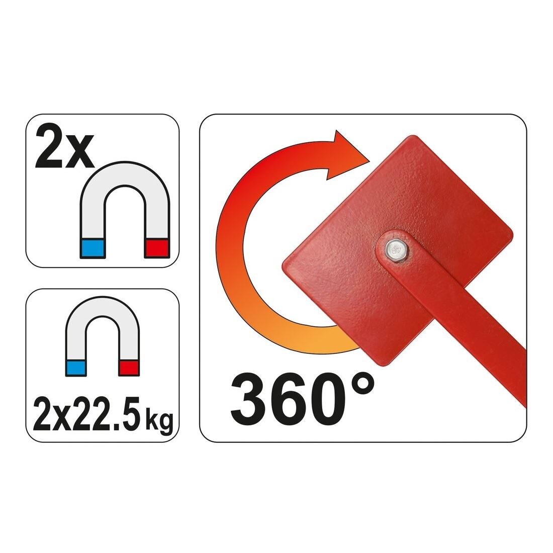 Dispozitiv magnetic reglabil pentru sudura, Yato YT-0862 - eMAG.ro