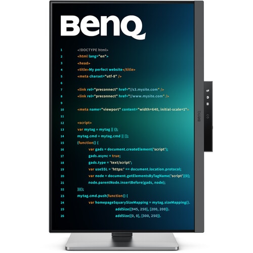 Monitor BenQ RD240Q, 24.1", IPS, QHD, 2560x1600, HDMI, DisplayPort ...