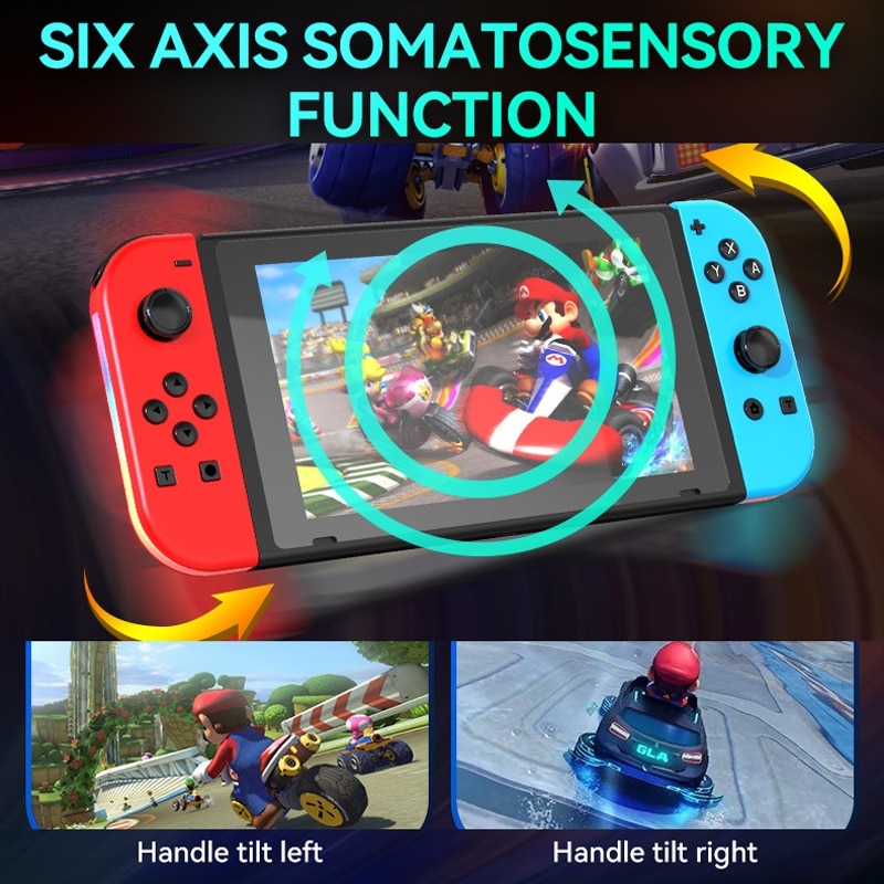Безжичен контролер Joy Cons за Nintendo Switch, резервни контролери L/R ...