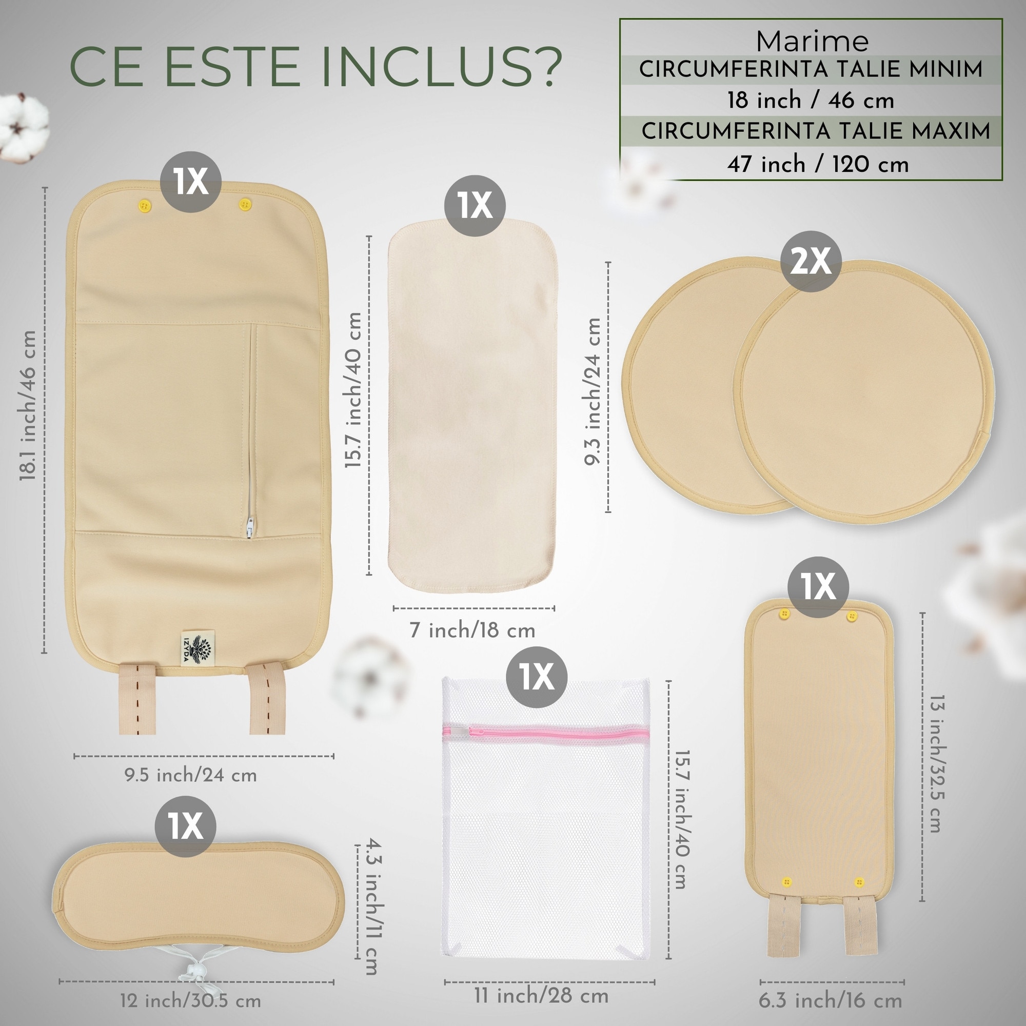 Set 6 Pachete din Bumbac Organic pentru Ulei de ricin, Comprese pentru ...